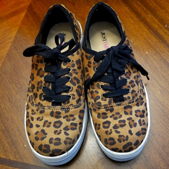 JustFab | Shoes | Justfab Cammy Rockin Cheetah Print Sneakers | Poshmark